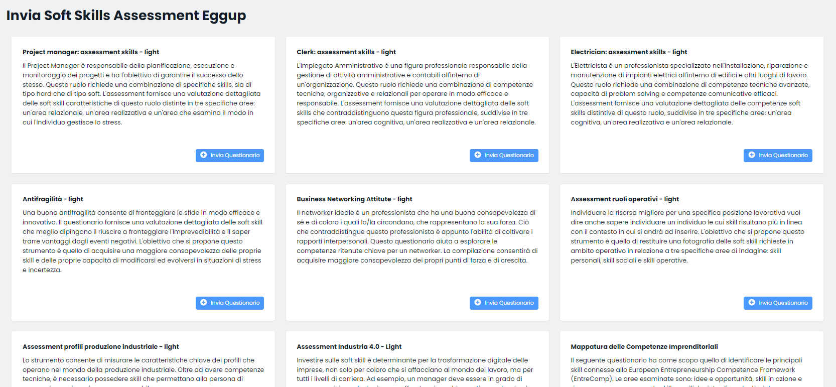 Eggup - Soft Skill Assessment (Add-on) – Inrecruiting Supporto Clienti