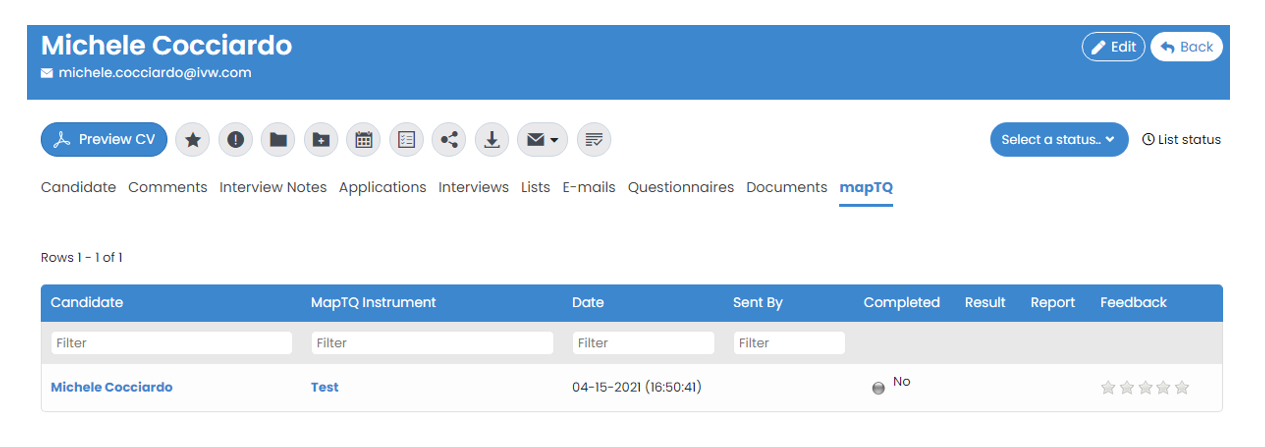 AON - MapTQ – Inrecruiting Supporto Clienti